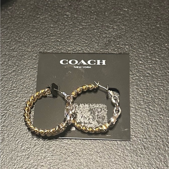 Coach | Jewelry | Nwt Coach Hoop Earrings | Poshmark